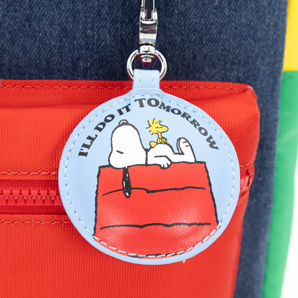 Peanuts 75th Anniversary Color Block Denim & Canvas Convertible Bag ...